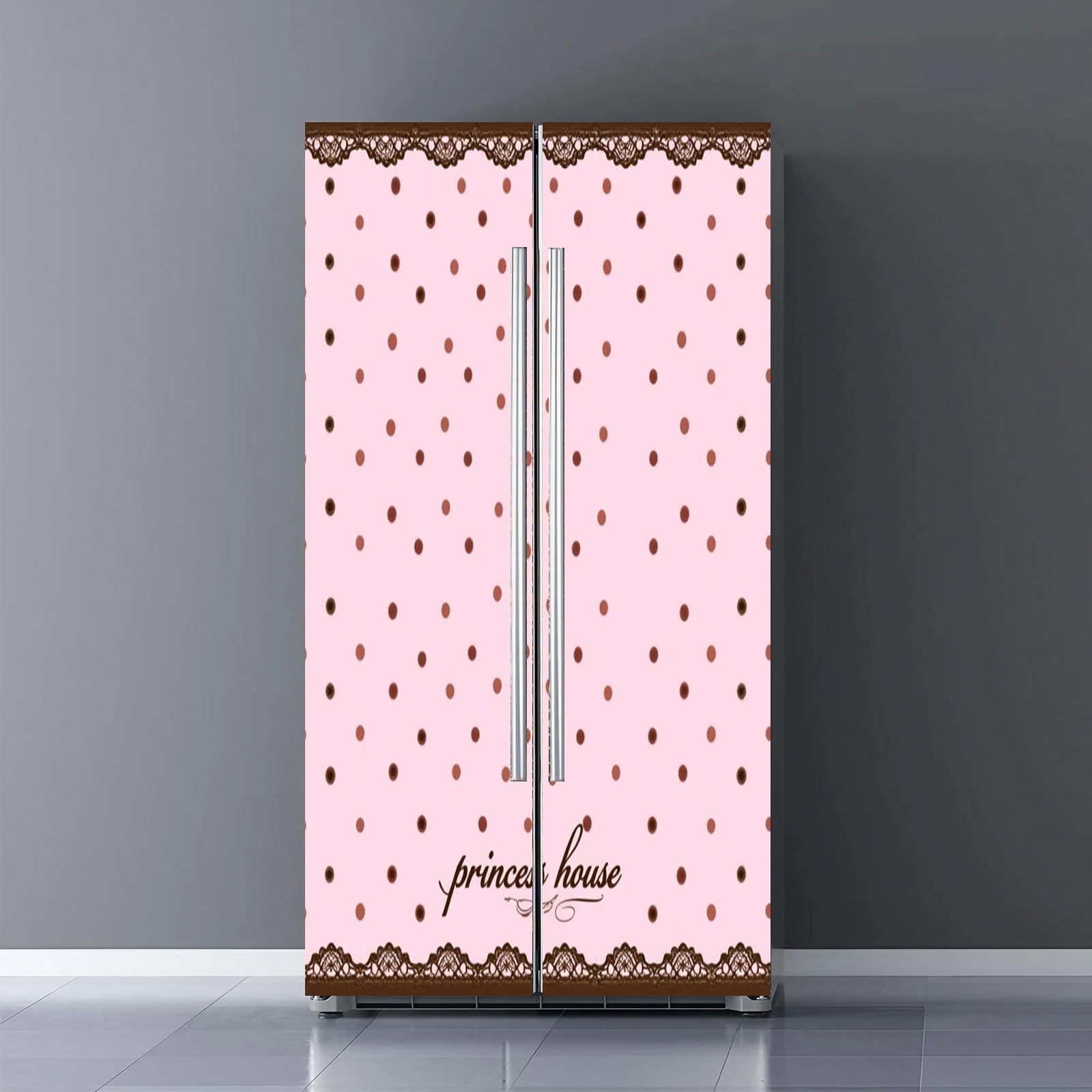 Fridge Door Wrap Vinyl Sticker Decor Front Refrigerator PVC Wallpaper ...