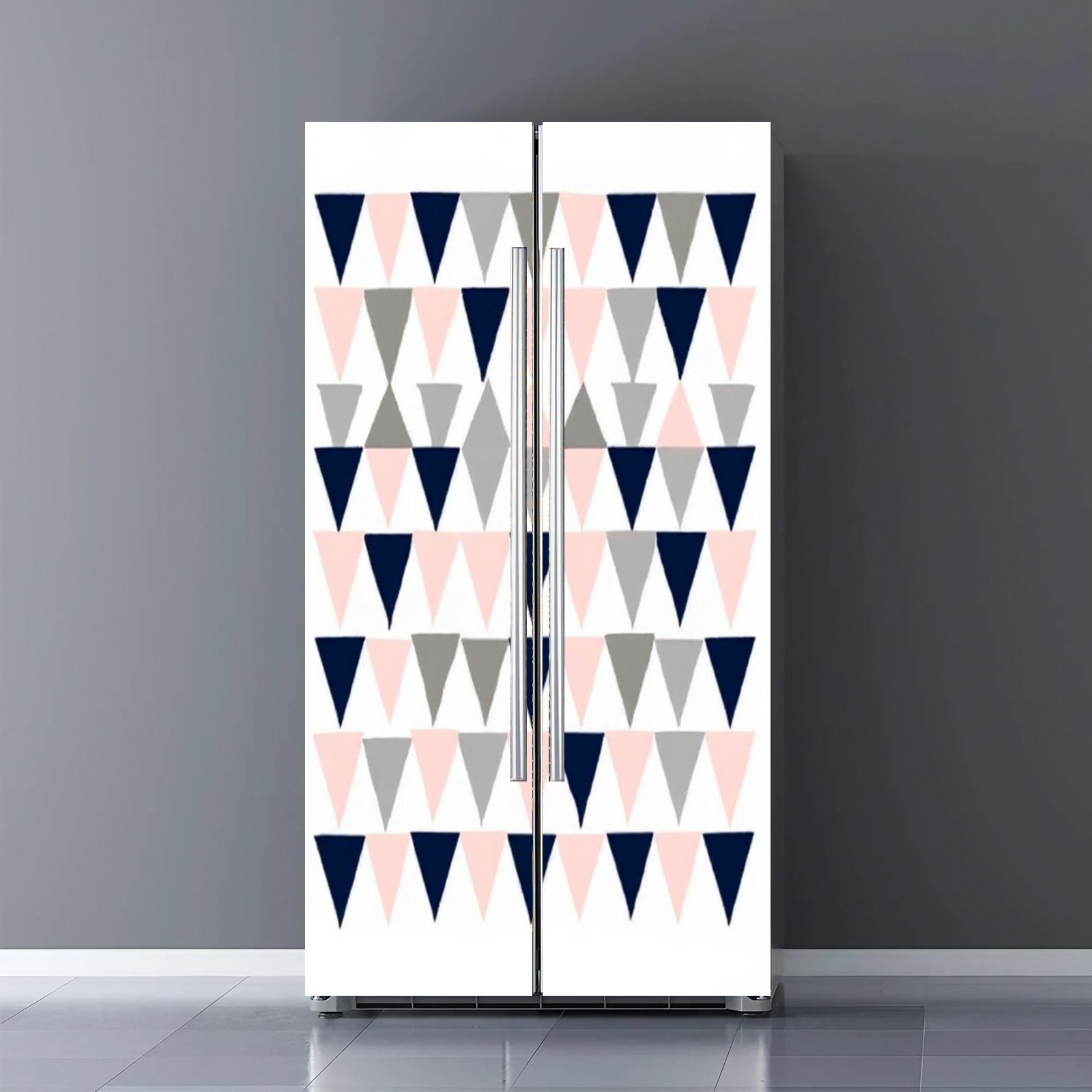 Fridge Door Wrap Vinyl Sticker Decor Front Refrigerator PVC Wallpaper ...