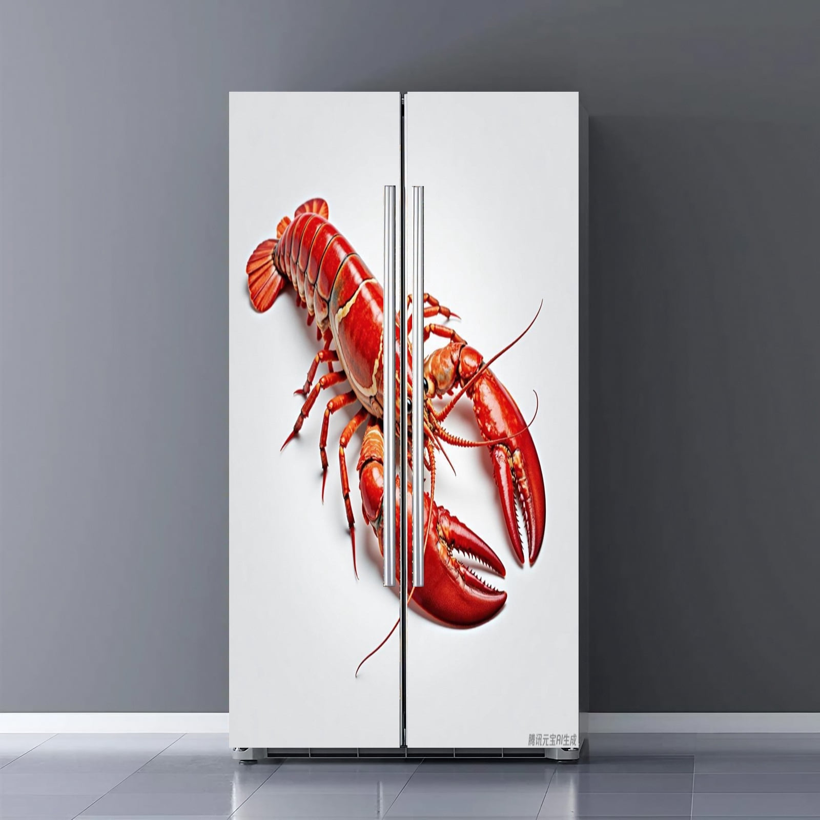 Fridge Door Wrap Vinyl Sticker Decor Front Refrigerator PVC Wallpaper ...
