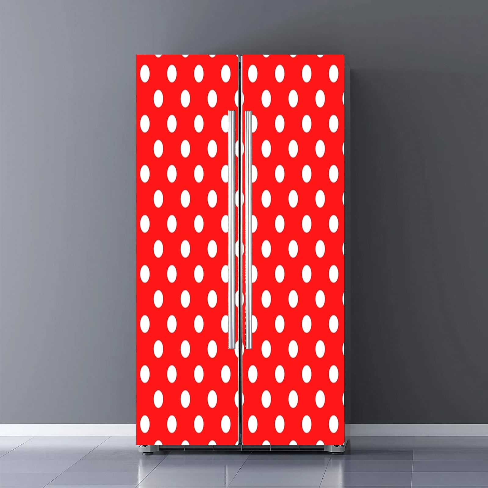 Fridge Door Wrap Vinyl Sticker Decor Front Refrigerator PVC Wallpaper ...