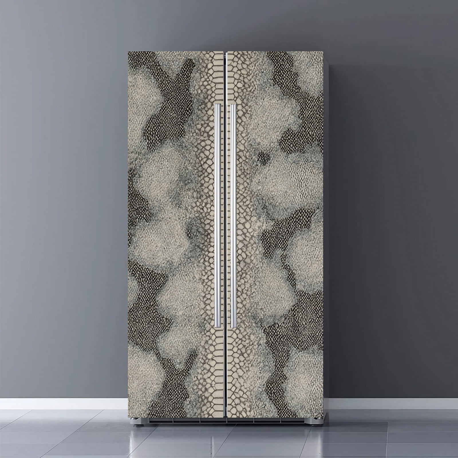 Fridge Door Wrap Vinyl Sticker Decor Front Refrigerator PVC Wallpaper ...