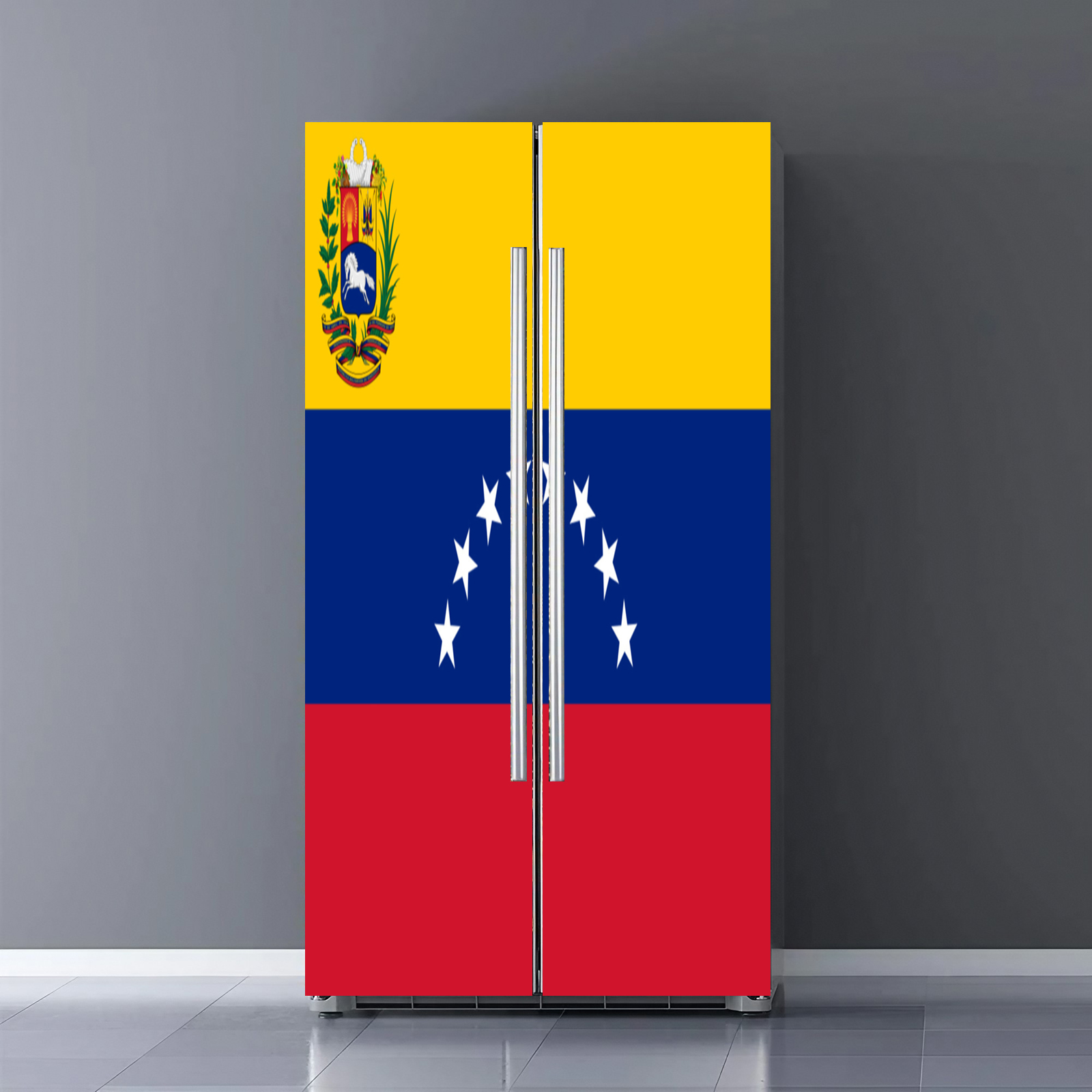 Fridge Door Wrap Vinyl Sticker Decor Front Refrigerator PVC Wallpaper ...