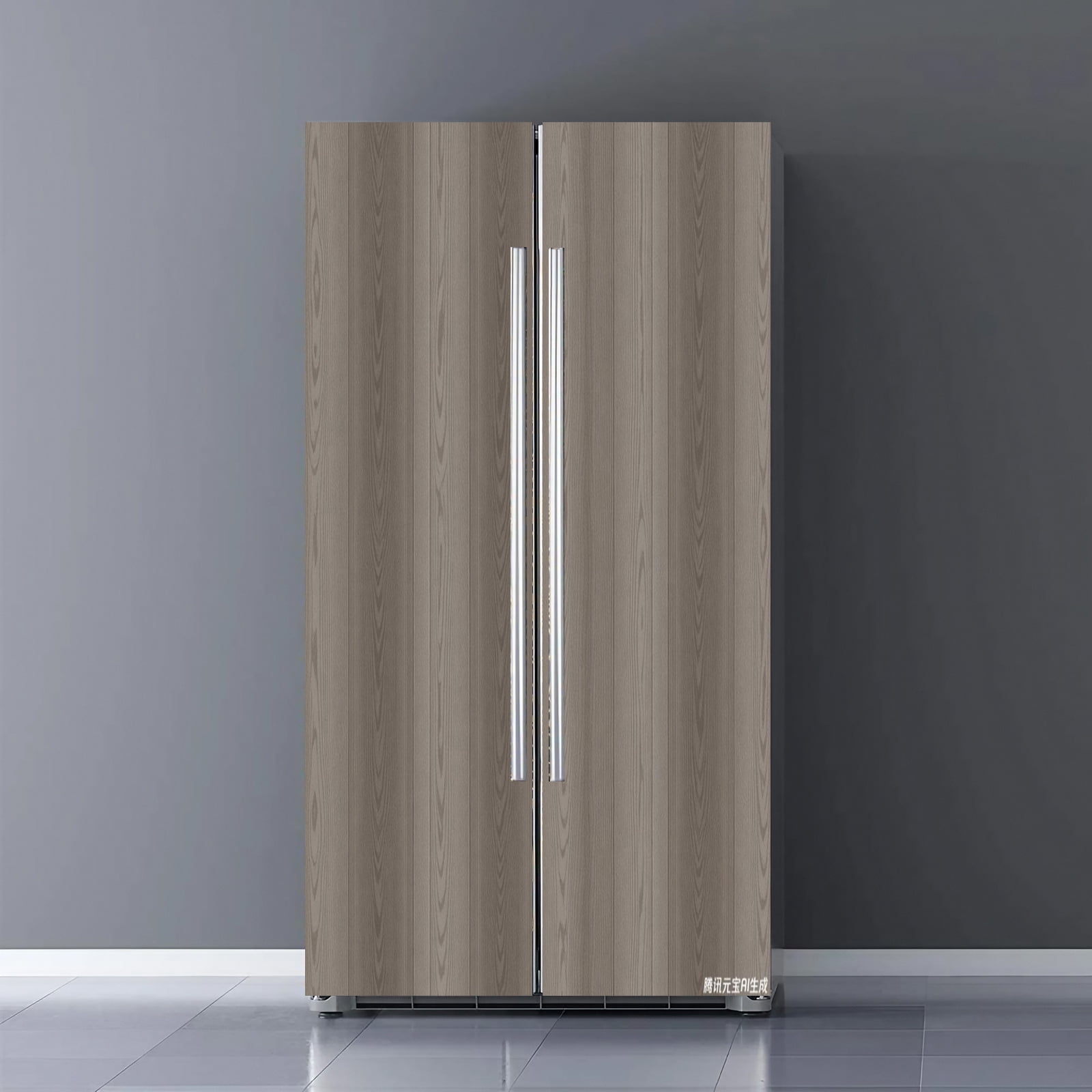 Fridge Door Wrap Vinyl Sticker Decor Front Refrigerator PVC Wallpaper ...