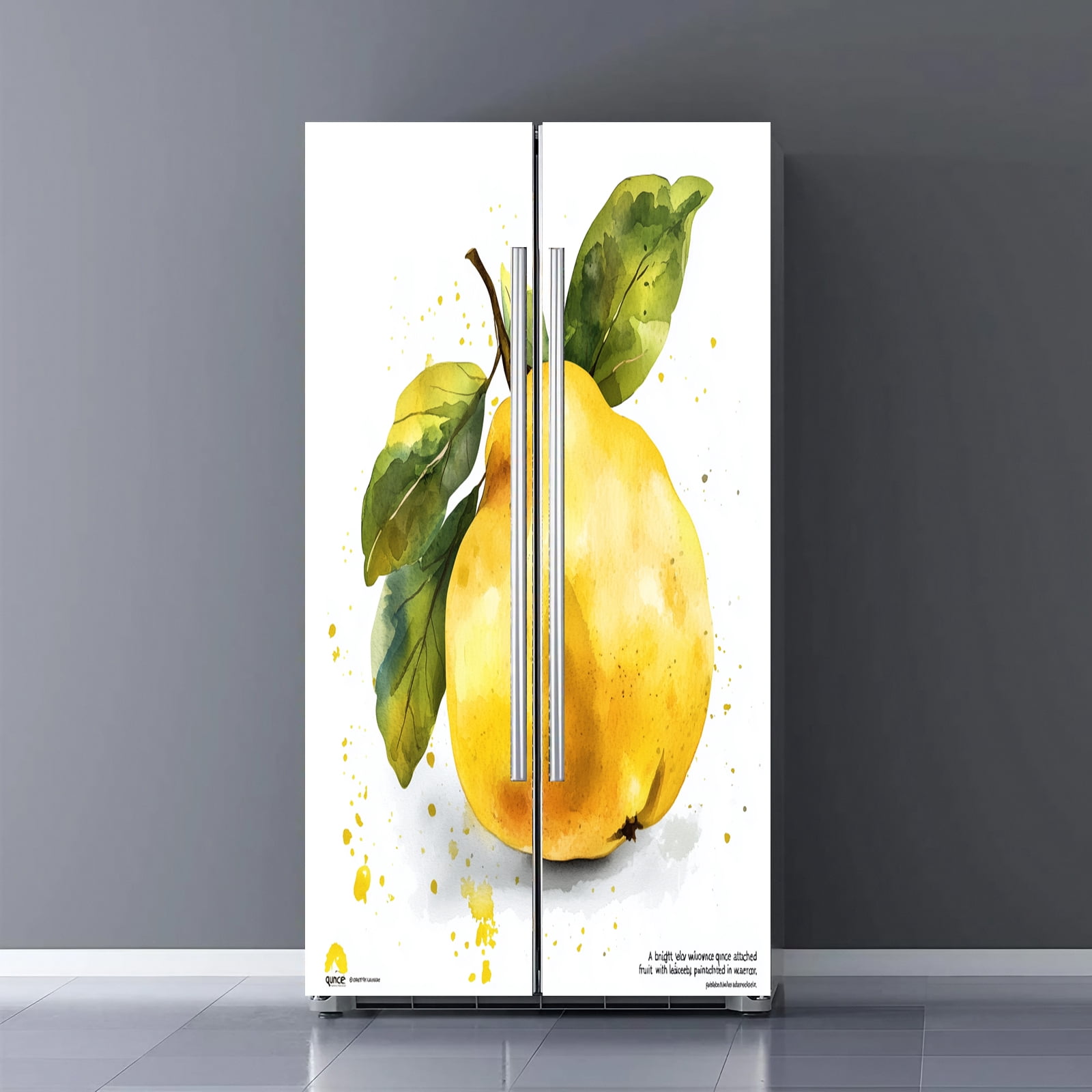 Fridge Door Wrap Vinyl Sticker Decor Front Refrigerator PVC Wallpaper ...
