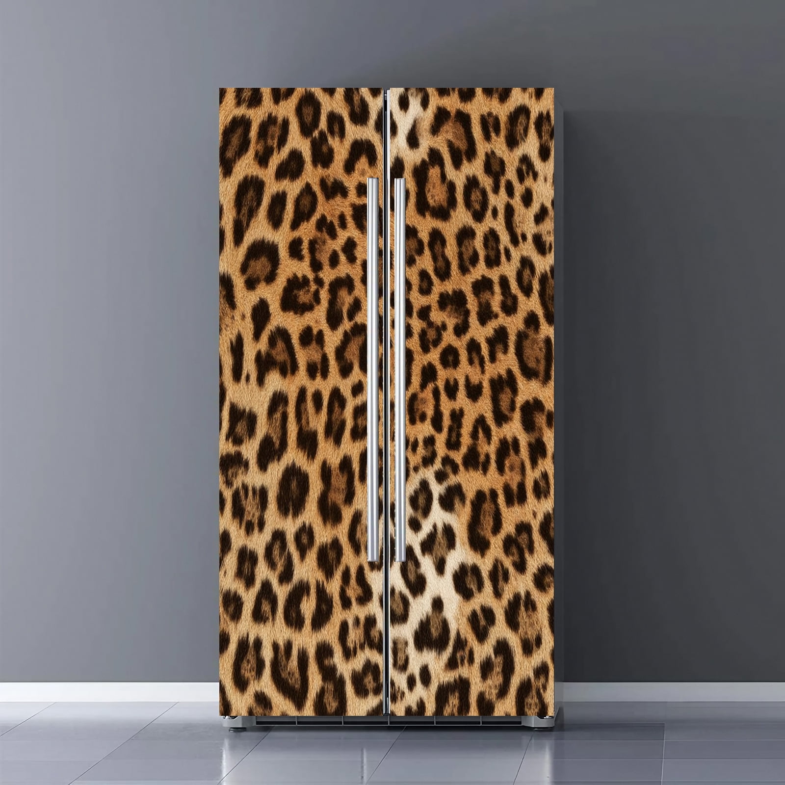 Fridge Door Wrap Vinyl Sticker Decor Front Refrigerator PVC Wallpaper ...