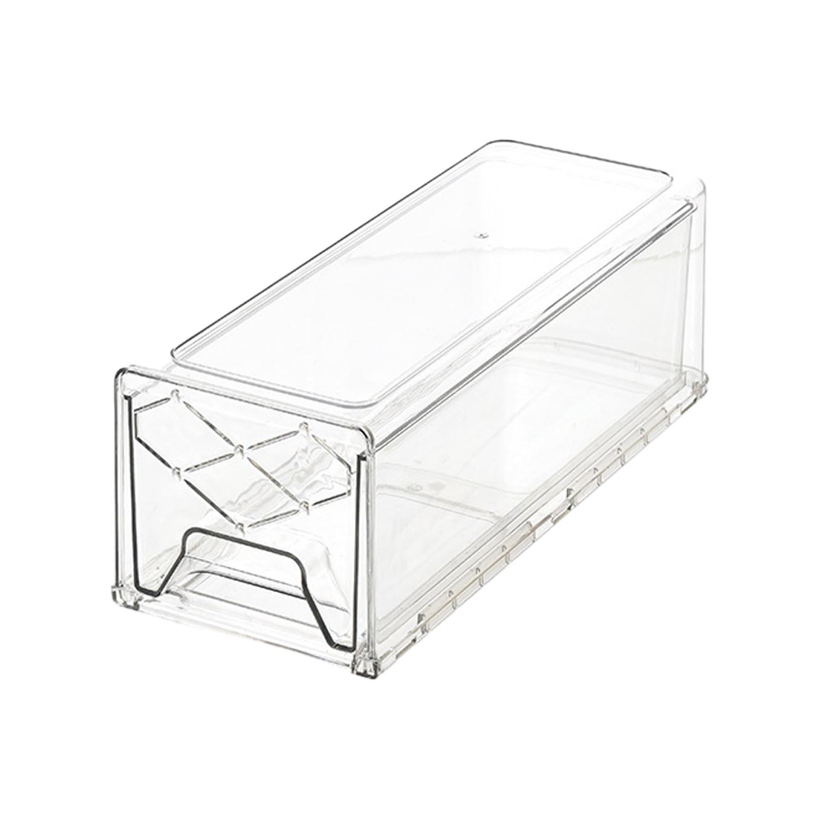 Fridge Drawers Organizer Pull Out Freezer Drawer with Lids Egg Holder ...