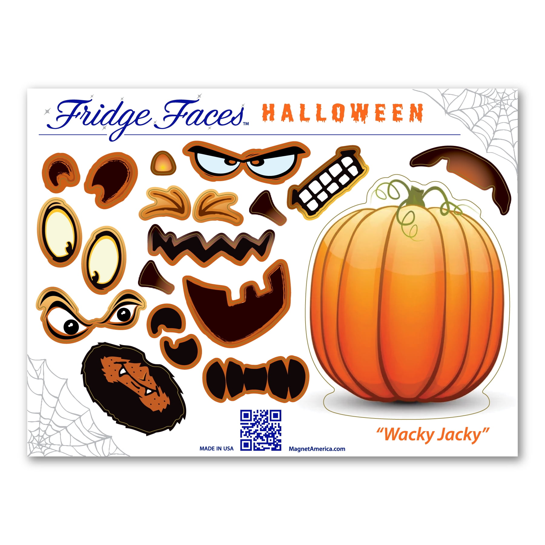 Fridge Faces Halloween Wacky Jacky Magnet - Walmart.com