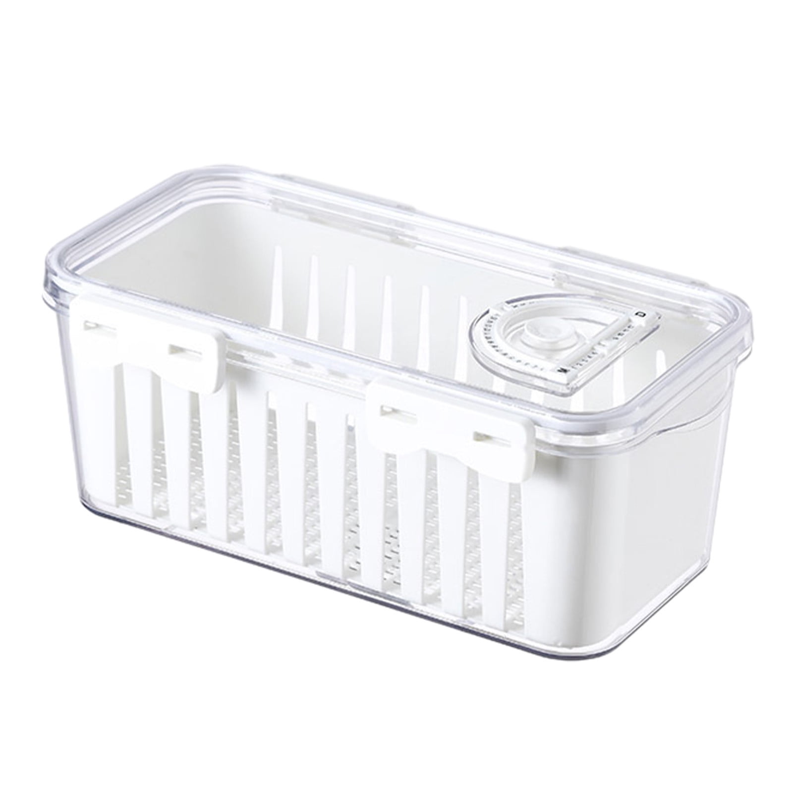 Fridge Food Storage Container with Lids, Plastic Fresh Produce Saver ...