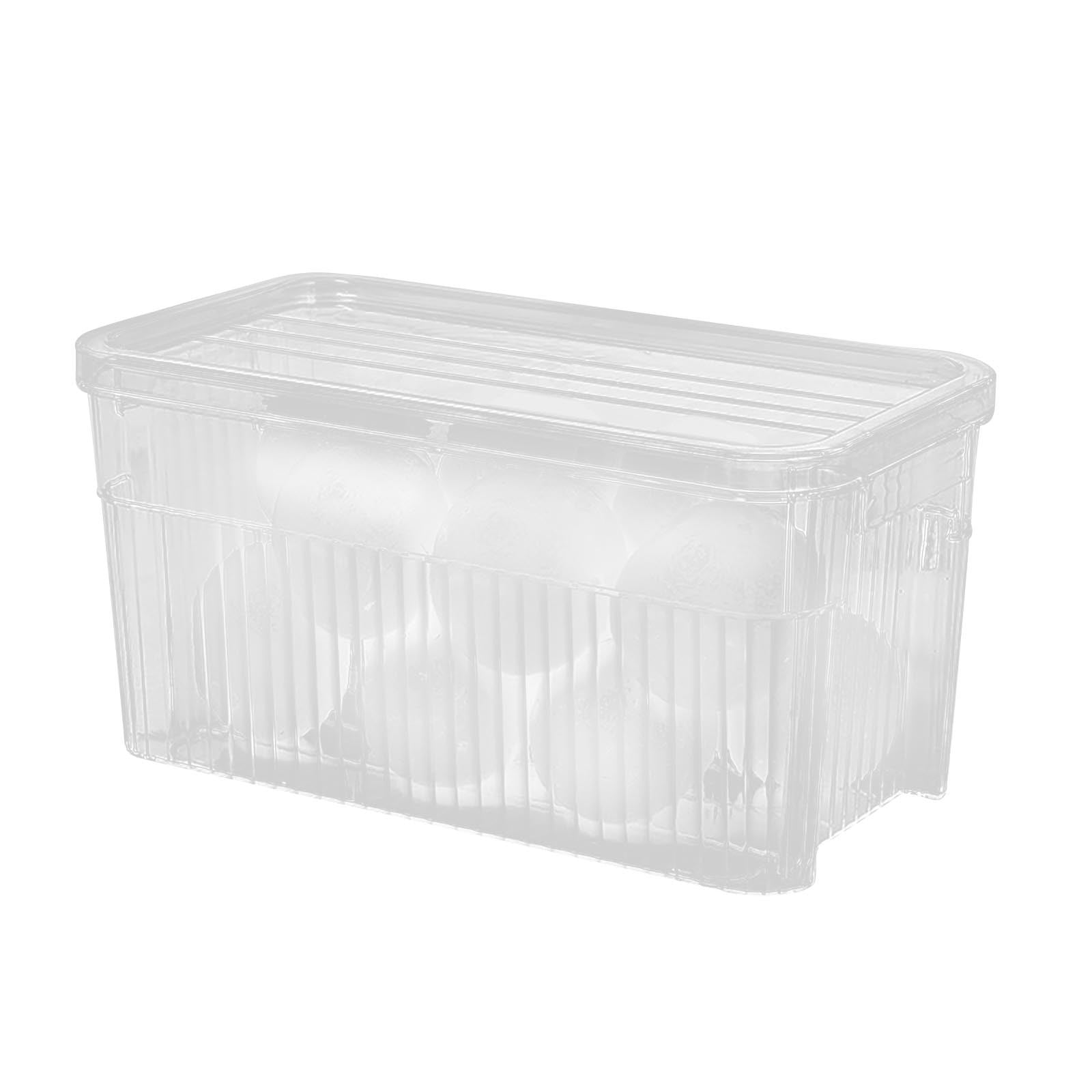 Fridge Food Storage Container with Lids Plastic Storage Organization ...