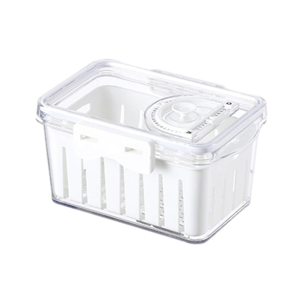 Fridge Food Storage Container with Lids | Refrigerator Fruit Vegetable ...
