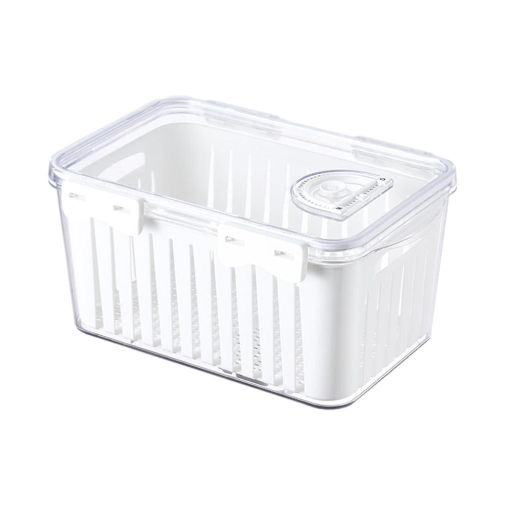 Fridge Food Storage Container with Lids | Refrigerator Fruit Vegetable ...