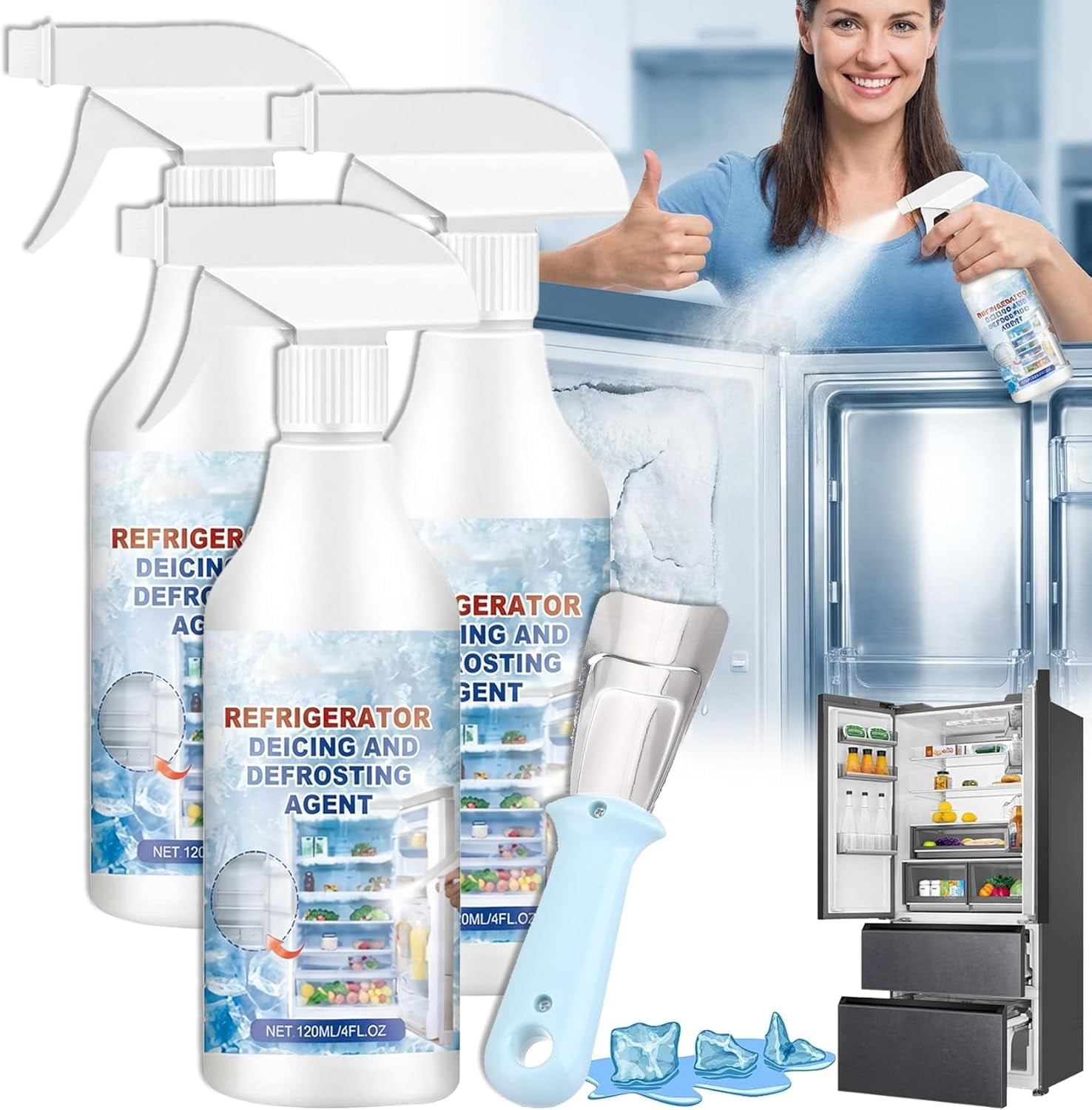 Fridge Freezer Defrosting Spray - Defrosting Spray for Fridge Freezer ...