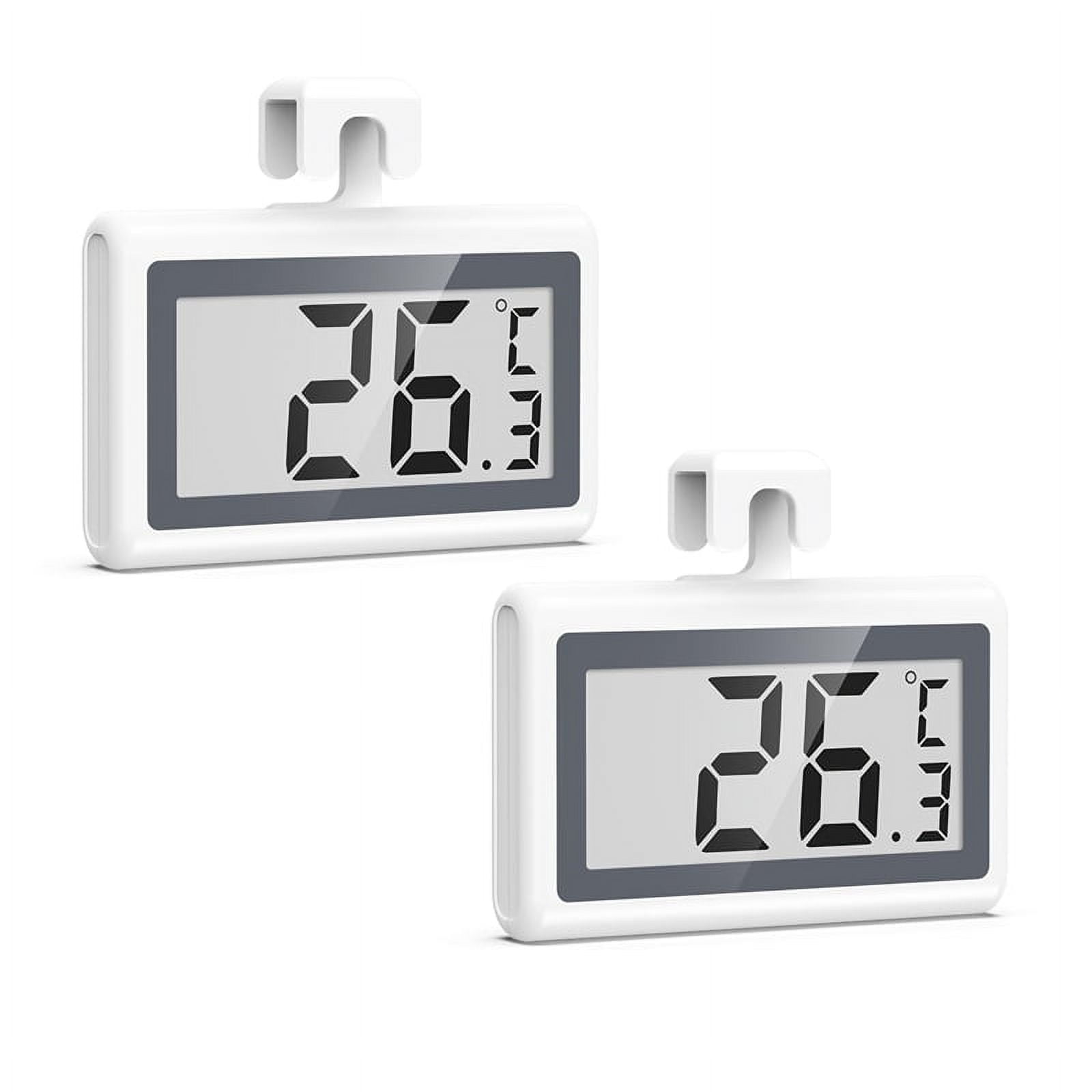 Fridge Freezer Thermometer, Digital Refrigerator Thermometer,with LCD ...