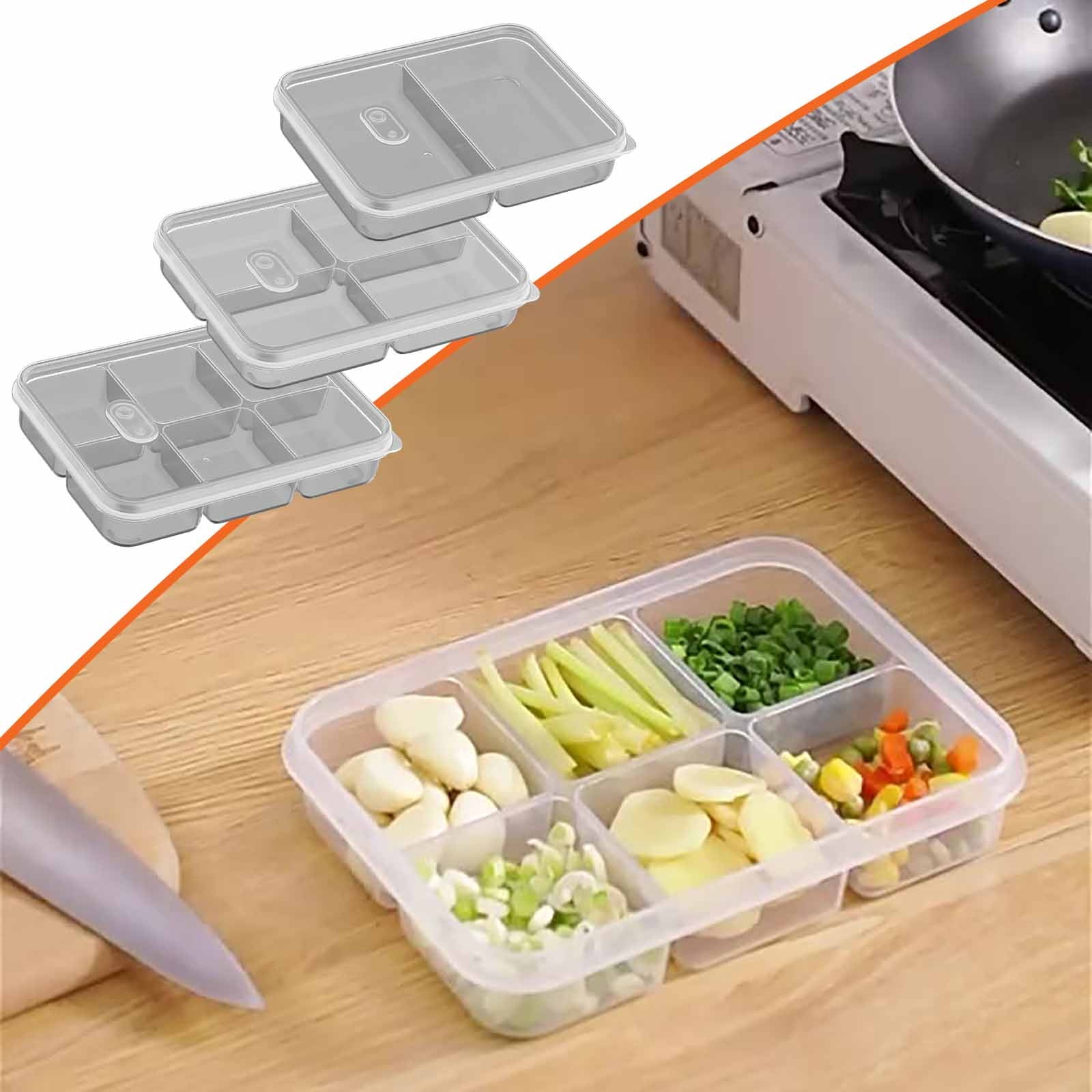 Fridge Fresh-keeping Box, Plastic Compartment Storage, Food ...