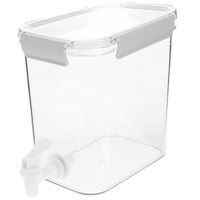 Fridge Jug with Lid Refillable Ice Water Bucket Juice Pitcher Leak ...