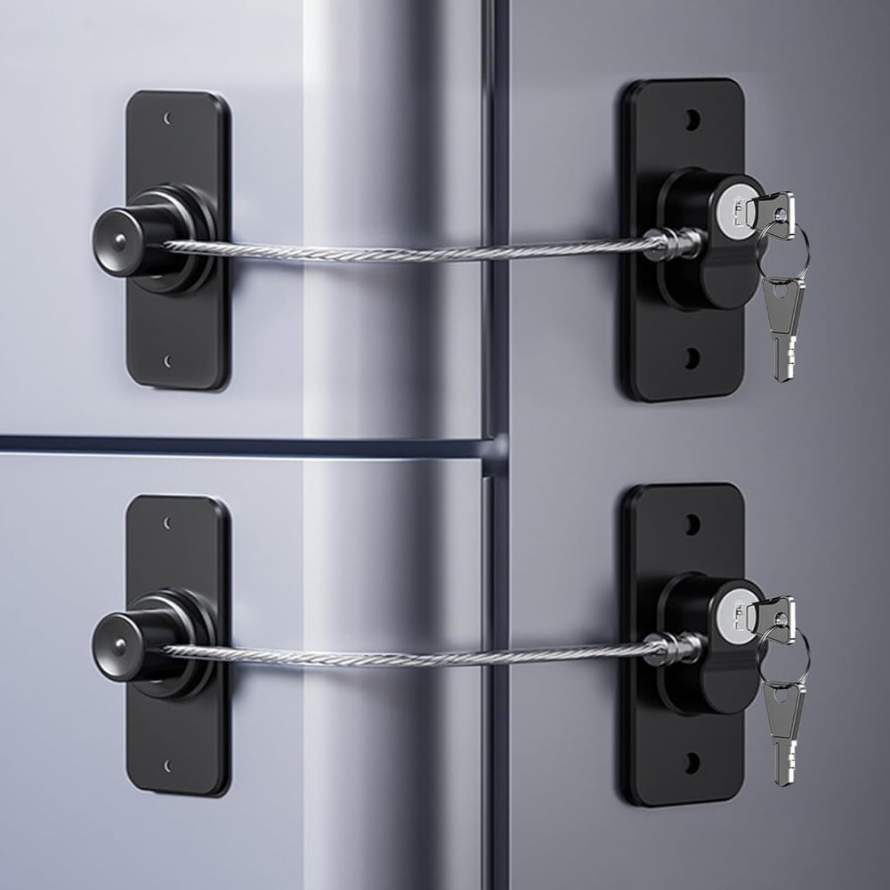 Fridge Lock (2 Pack),Refrigerator Lock with Keys,for Fridge, Cabinet ...