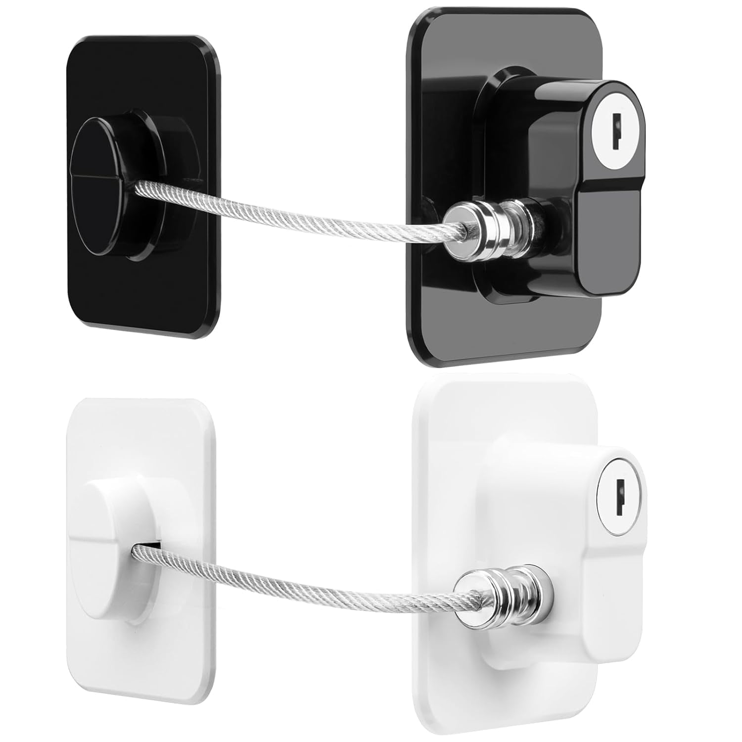 Fridge Lock, 2PCS Upgraded Refrigerator Lock for Freezer, Cabinets and ...