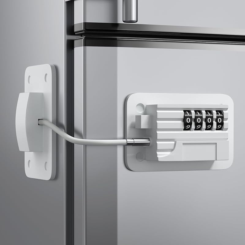 Fridge Lock, Upgraded Refrigerator Lock Combination, Freezer Lock for ...