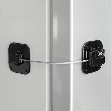 Urban August Lock Cable with Keys, Fridge and Cabinet Security, Black ...