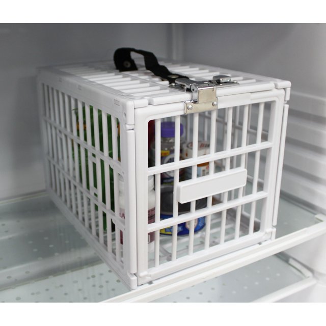 Fridge Locker Box - Lockable Freezer & Pantry Storage for Food, Snacks ...