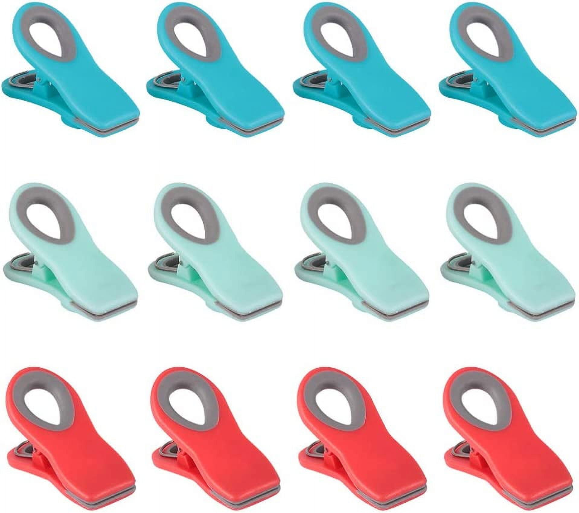Fridge Magnet 4pcs Chip Bag Clips with Magnet Multi- Storage Clips ...