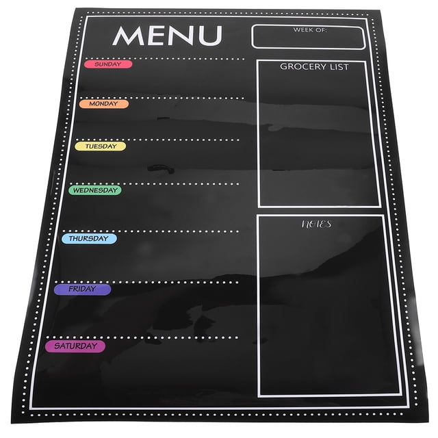 Fridge Magnet Magnetic Notepads Meal Board Dry Erase Refrigerator Menu ...