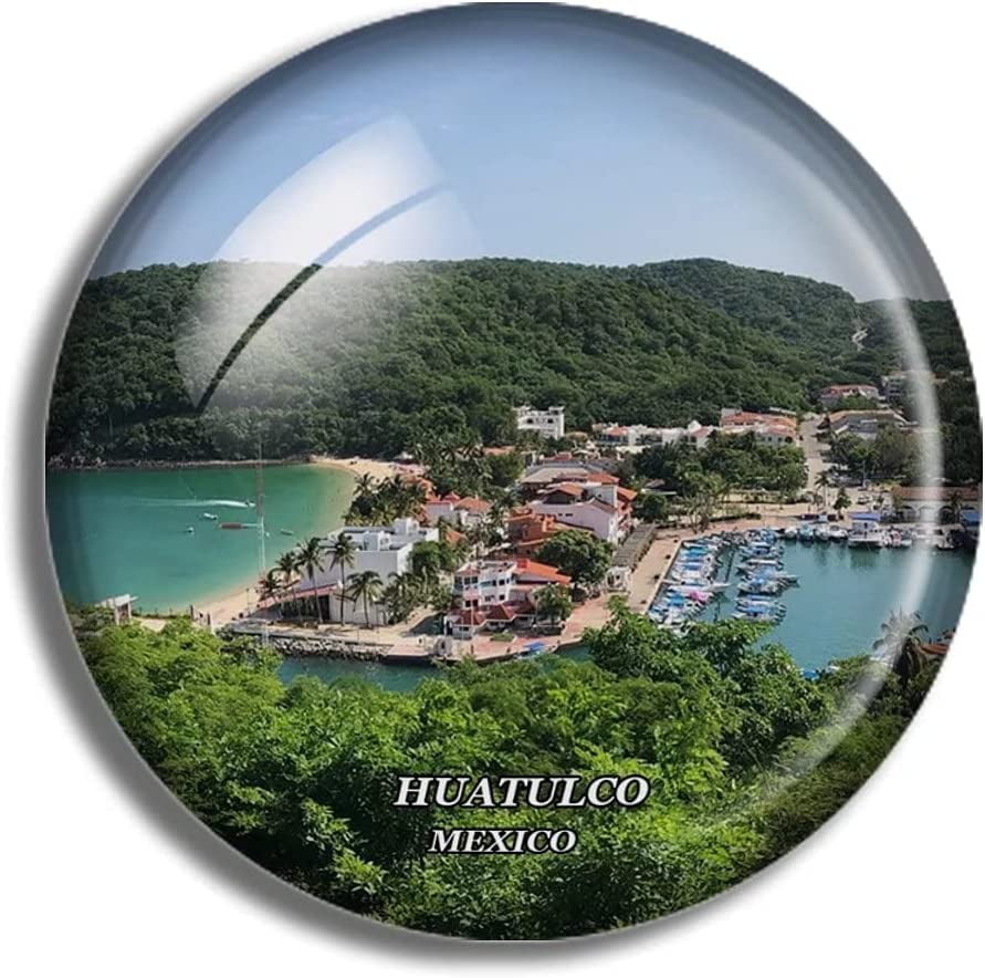 Fridge Magnets Huatulco Mexico Travel Souvenir Funny Sticker for Gift ...