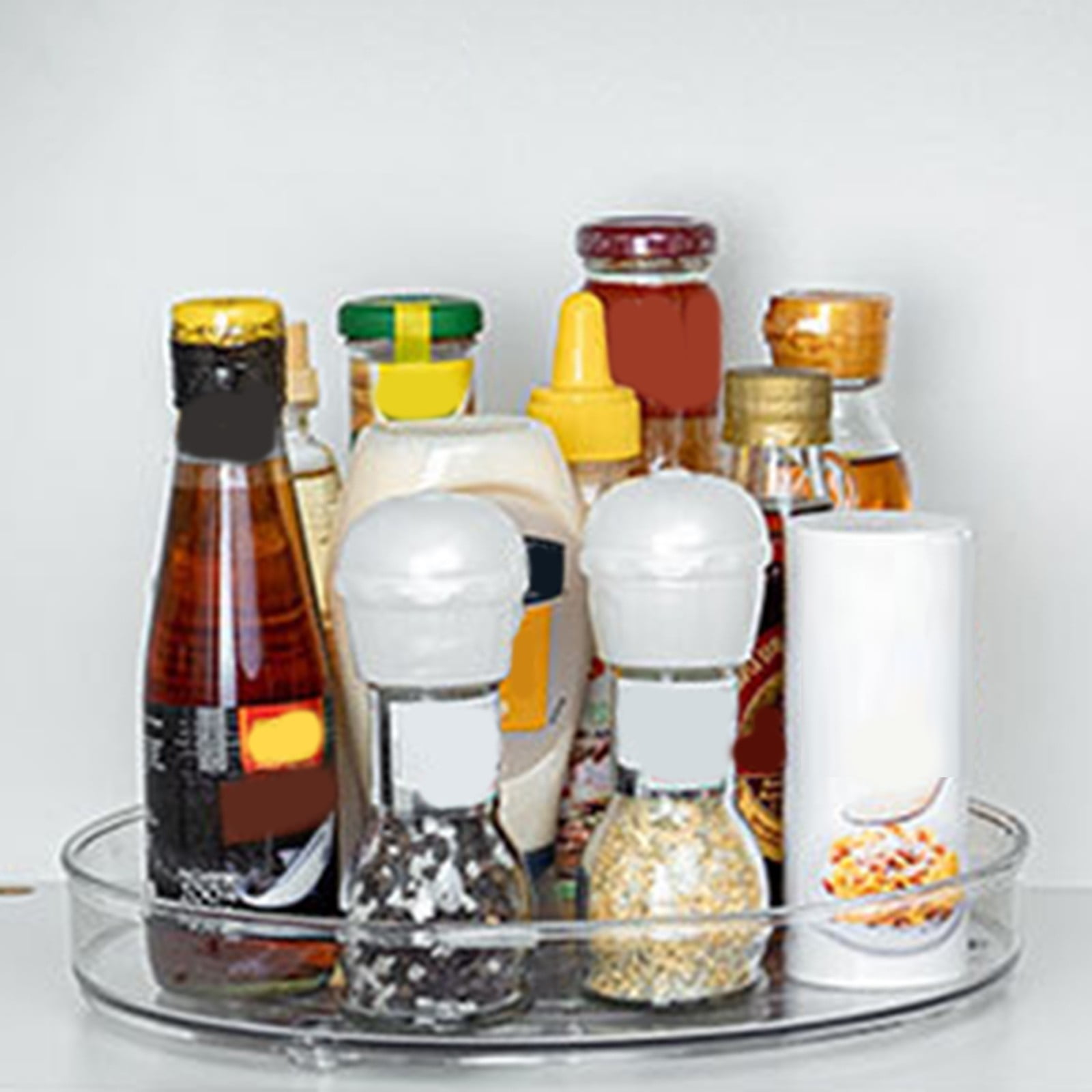 Fridge Organiser 23.5 Cm 360° Round Kitchen Organiser Rotating Holder ...