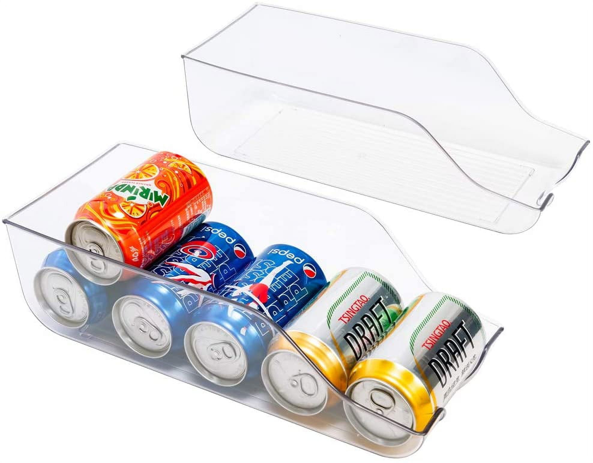 Fridge Organizer Bins Can Drink Dispenser Beverage Holder for ...