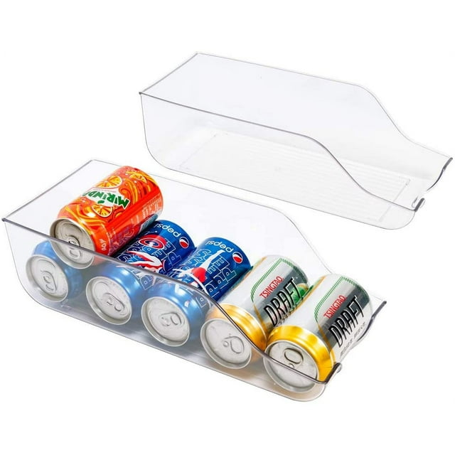 Fridge Organizer Bins Can Drink Dispenser Beverage Holder for ...