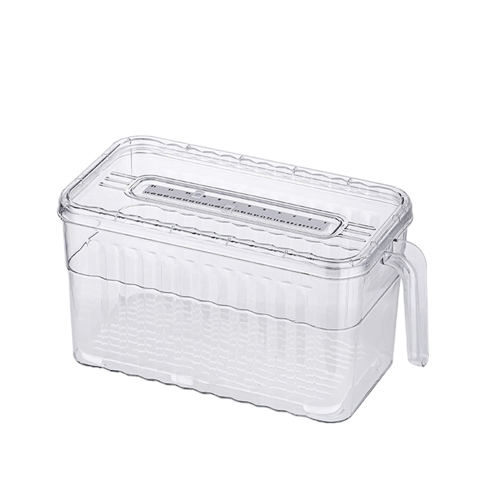 Fridge Organizer, Stackable Refrigerator Organizer Bins with Lids ...