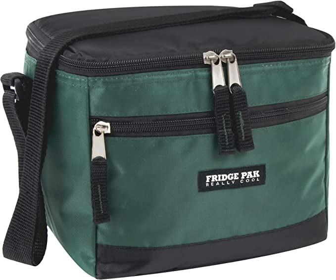 Fridge Pak, Unisex 6 Can Insulated Soft Cooler Bags, Lunch Bag ...