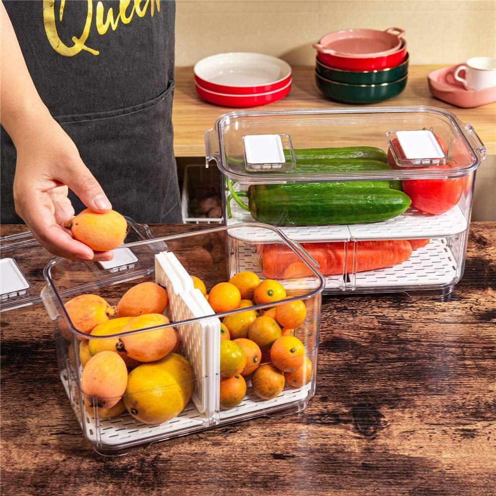 Fridge Produce Saver Storage Vegetable Fruit Containers Food Produce ...