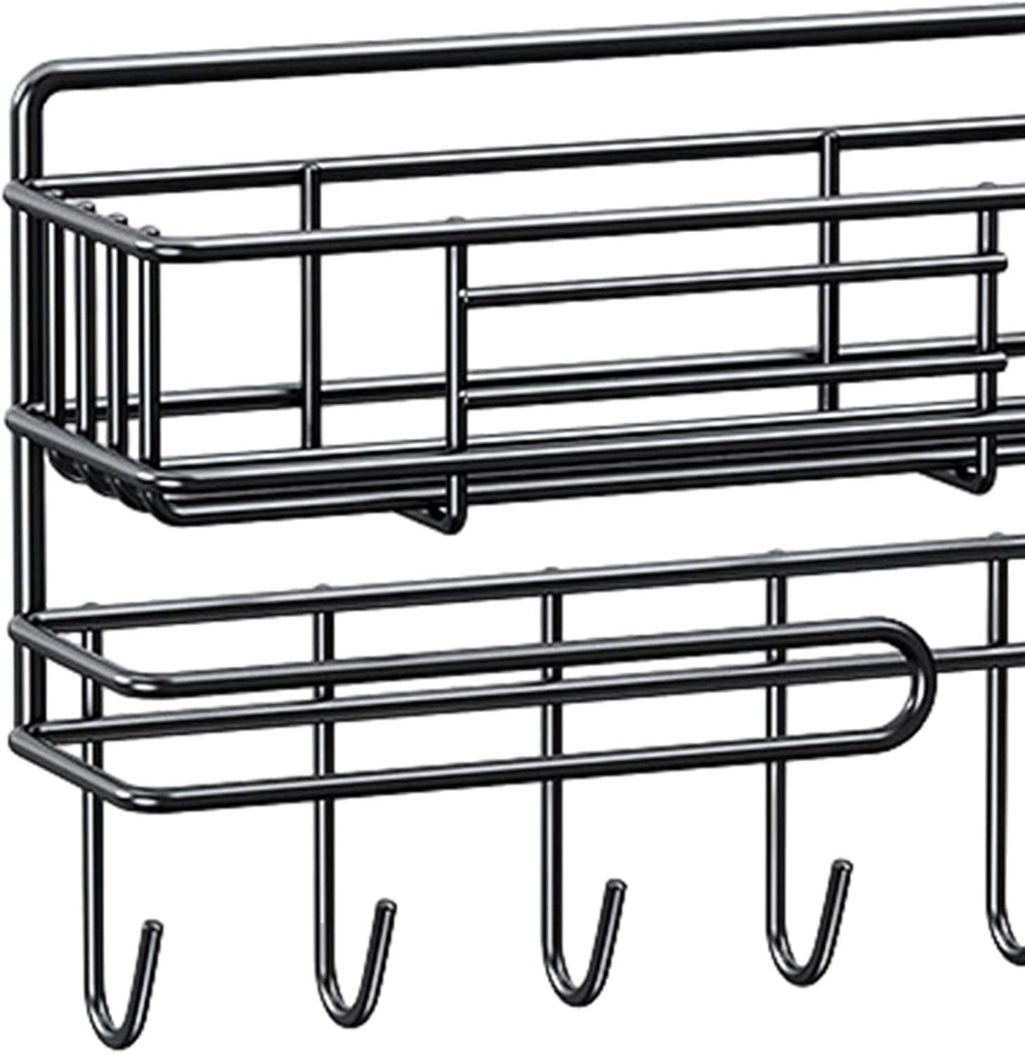 Fridge Side Shelf Spice Rack Organizer Multipurpose With Hook Over The ...