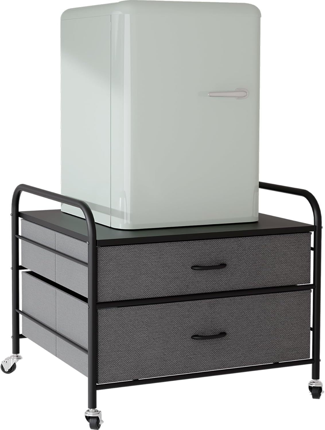 Fridge Stand, Fridge Stand with Storage, 120LBS Mini Fridge Table with ...