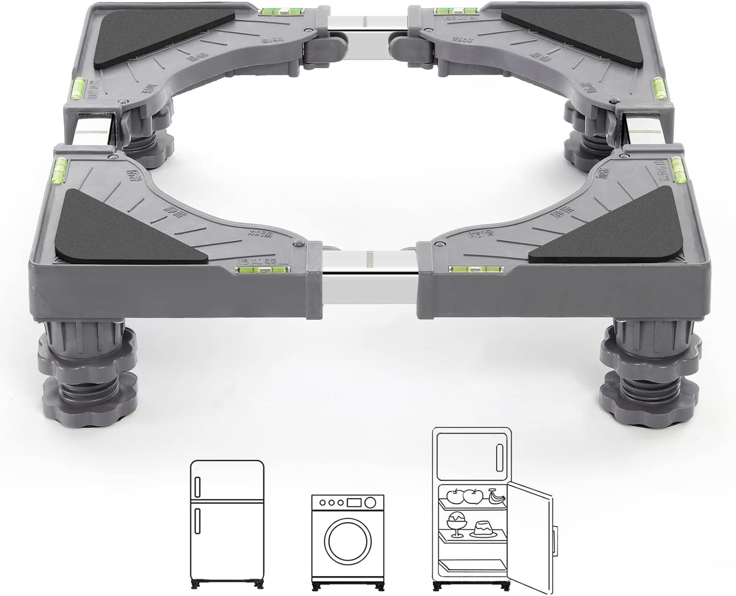 Fridge Stand Universal Raised Base Adjustable Refrigerator Stands with ...