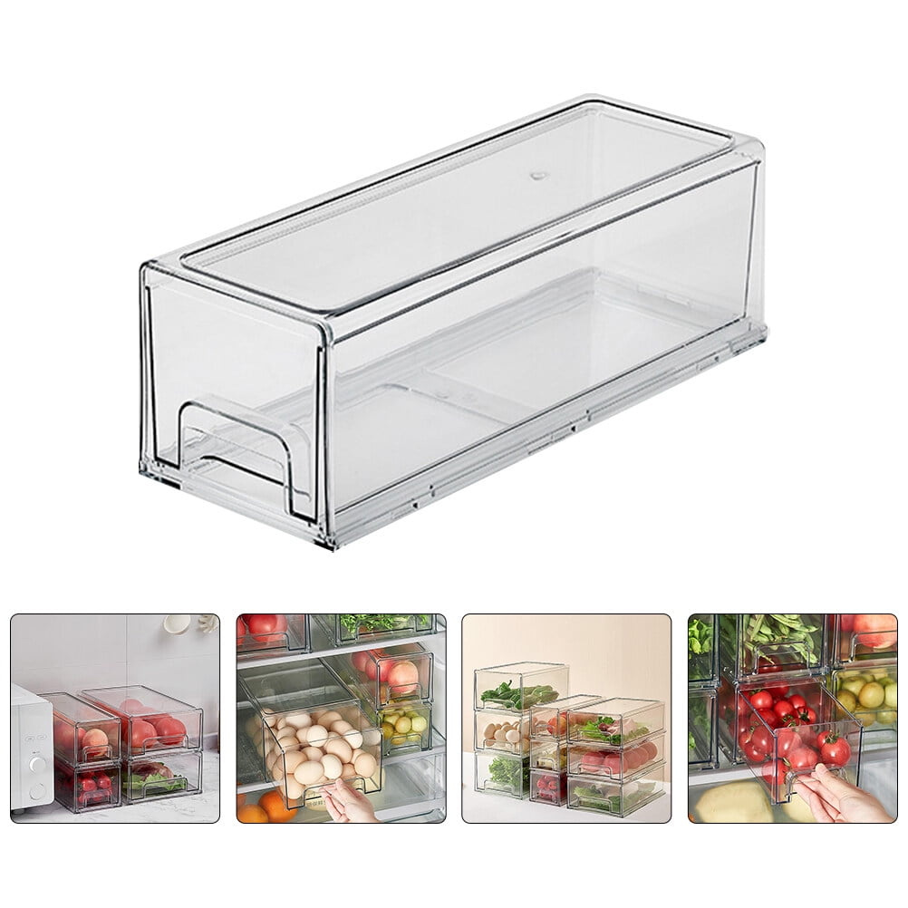 Fridge Storage Box Desktop Organizer Bin Kitchen Refrigerator ...