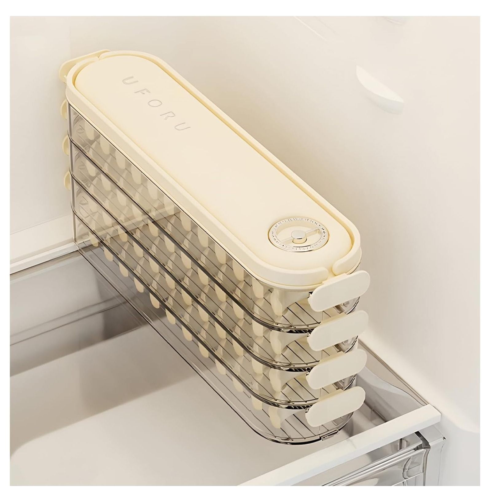 Fridge Storage Boxes With Lids, Dumpling Box Refrigerator Organizer ...