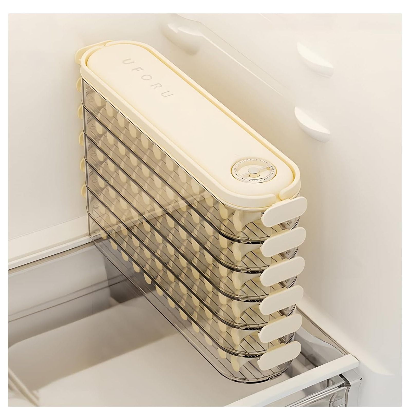 Fridge Storage Boxes With Lids, Dumpling Box Refrigerator Organizer ...