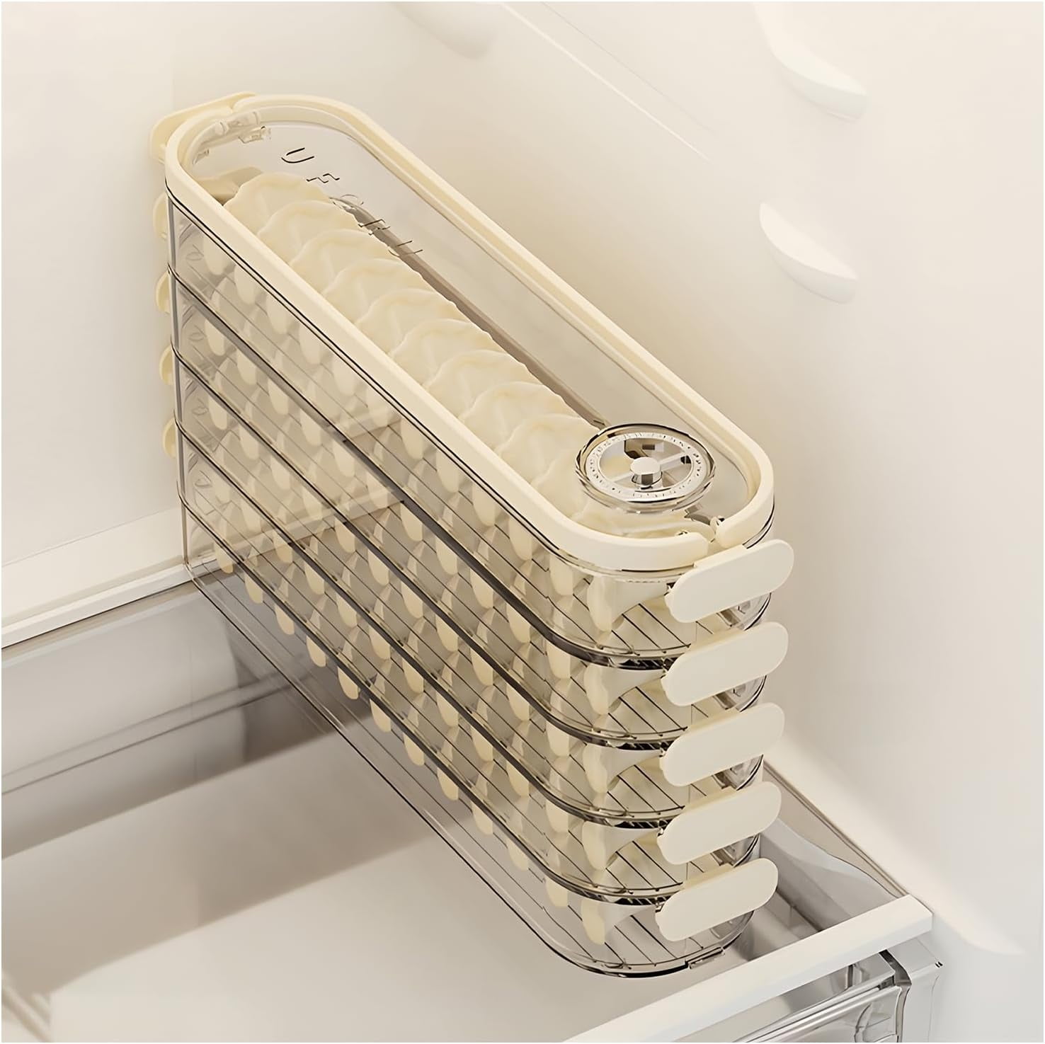 Fridge Storage Boxes With Lids, Dumpling Box Refrigerator Organizer ...