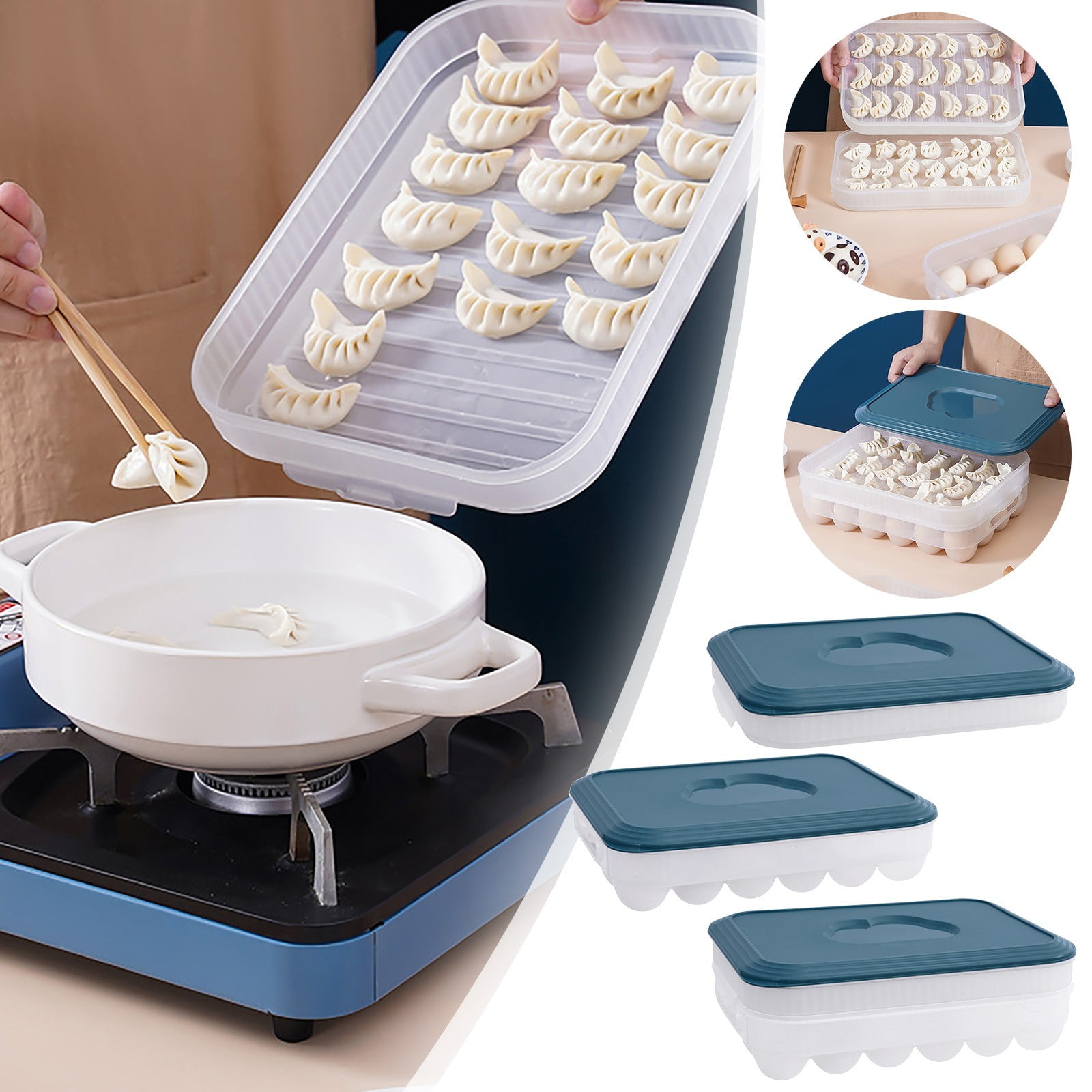 Fridge Storage Container Plastic Storage Containers with Lids Kitchen ...