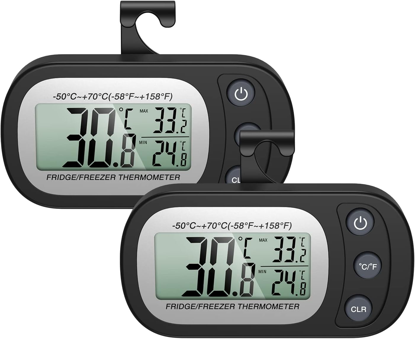 Fridge Thermometer, Digital Refrigerator Thermometer Freezer ...