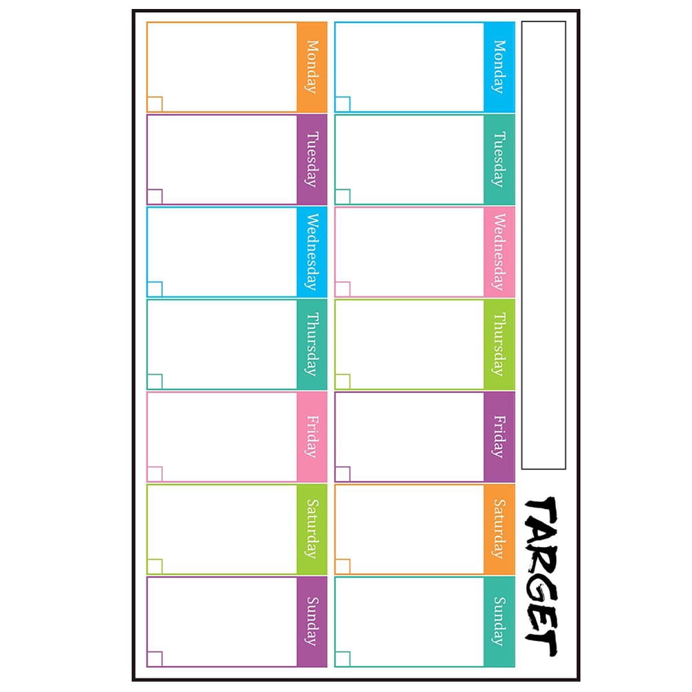 Fridge Weekly Calendar Whiteboard Refrigerator Adhesive Schedule ...