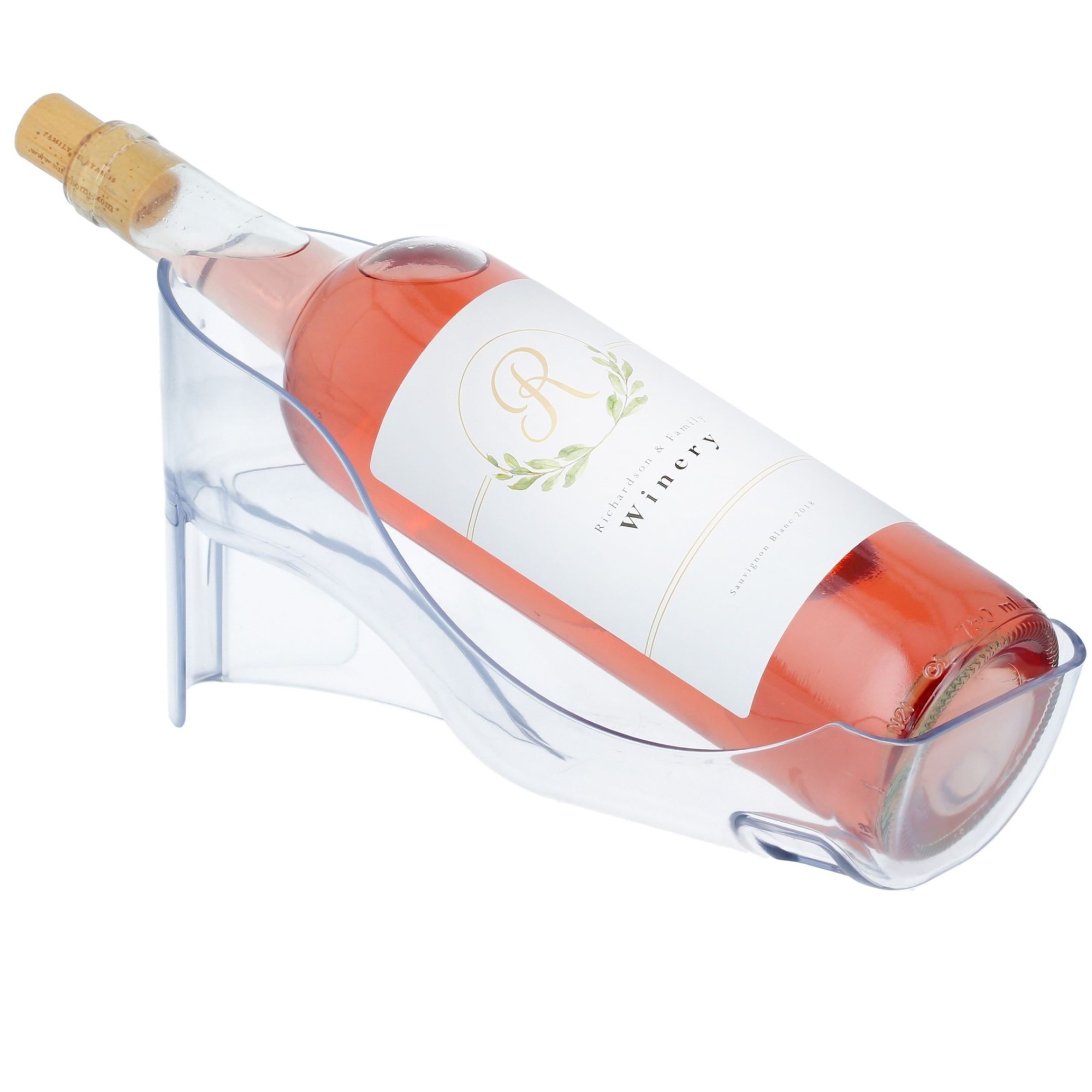 Sorbus Fridge Wine Rack, Refrigerator Bottle Rack Holds 3 Bottles of ...