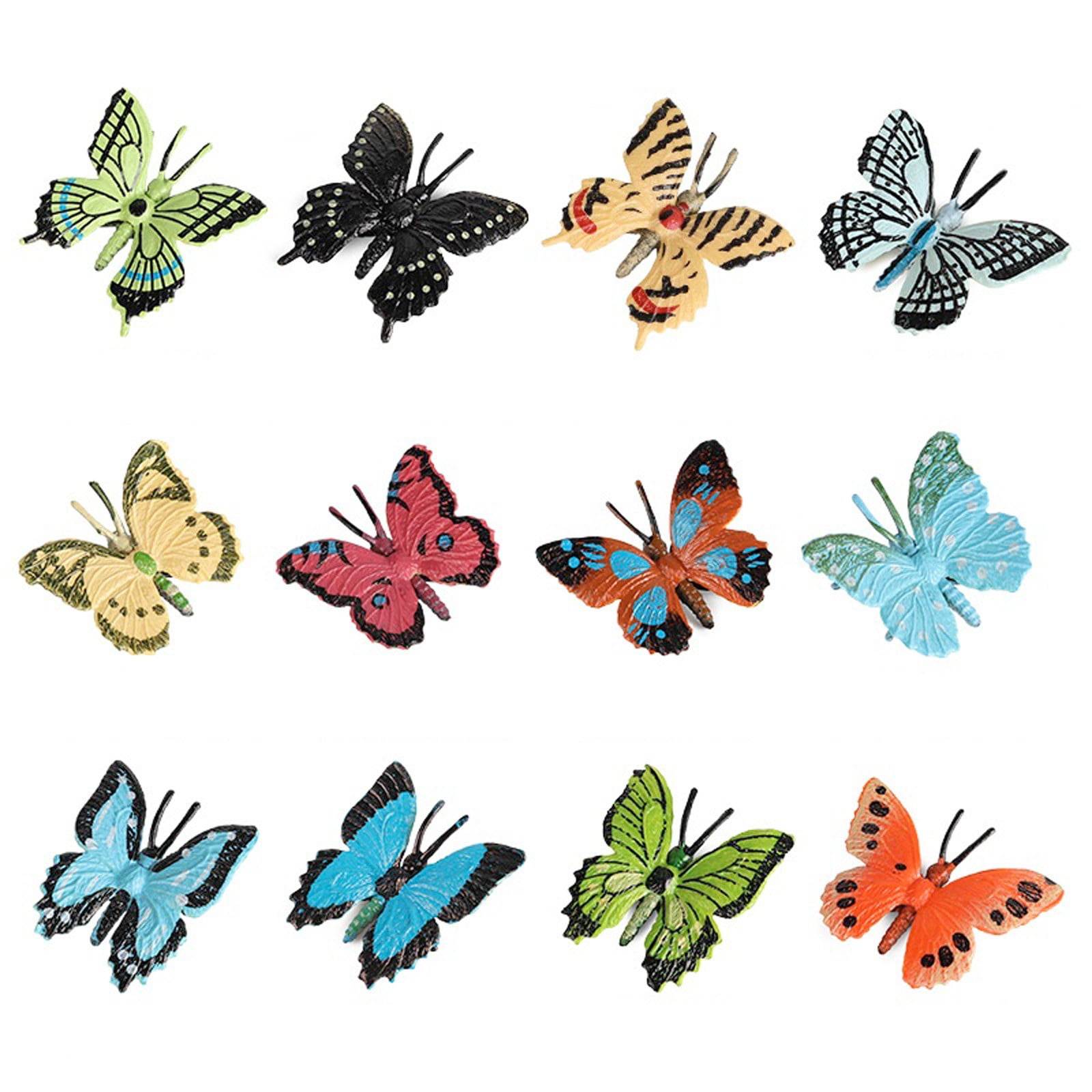 Fridja 12 Pack Assorted Mini Vinyl Plastic Butterfly Figures Toy Set ... Fridja 12 Pack Assorted Mini Vinyl Plastic Butterfly Figures Toy Set ...