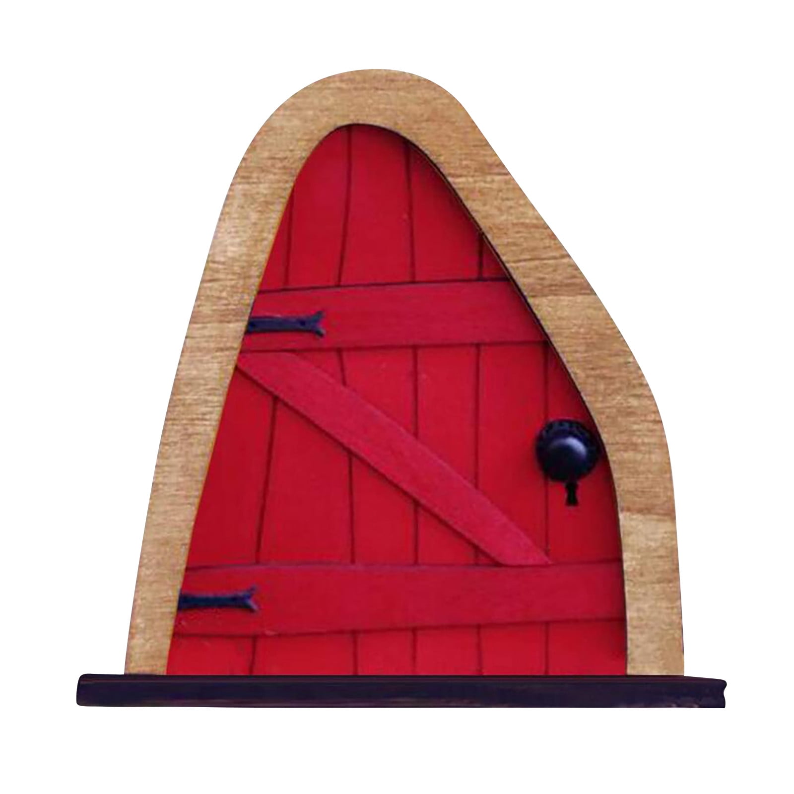 Fridja 3.94in Sleeping DIY 3D Elves Door Decoration Wooden Door Craft ...