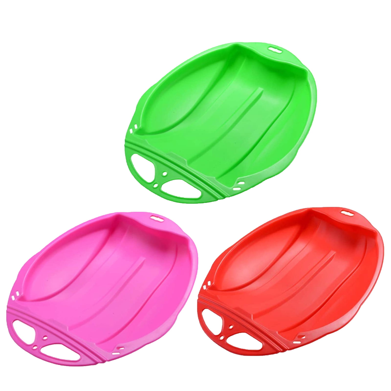 Fridja 3pcs Kids and Adult Round Sand Slider Disc Toy Snow Sled Ski Pad ...