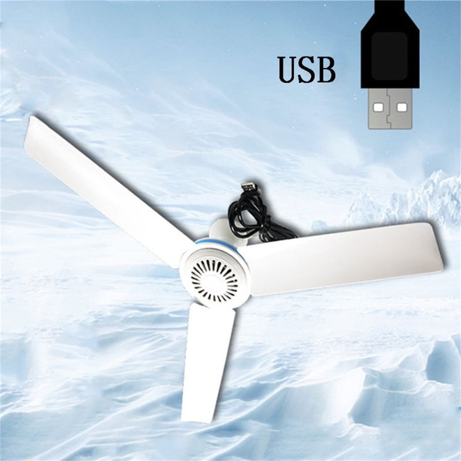 Fridja Portable Mini USB Ceiling Fan for Camping, Outdoor Hanging ...