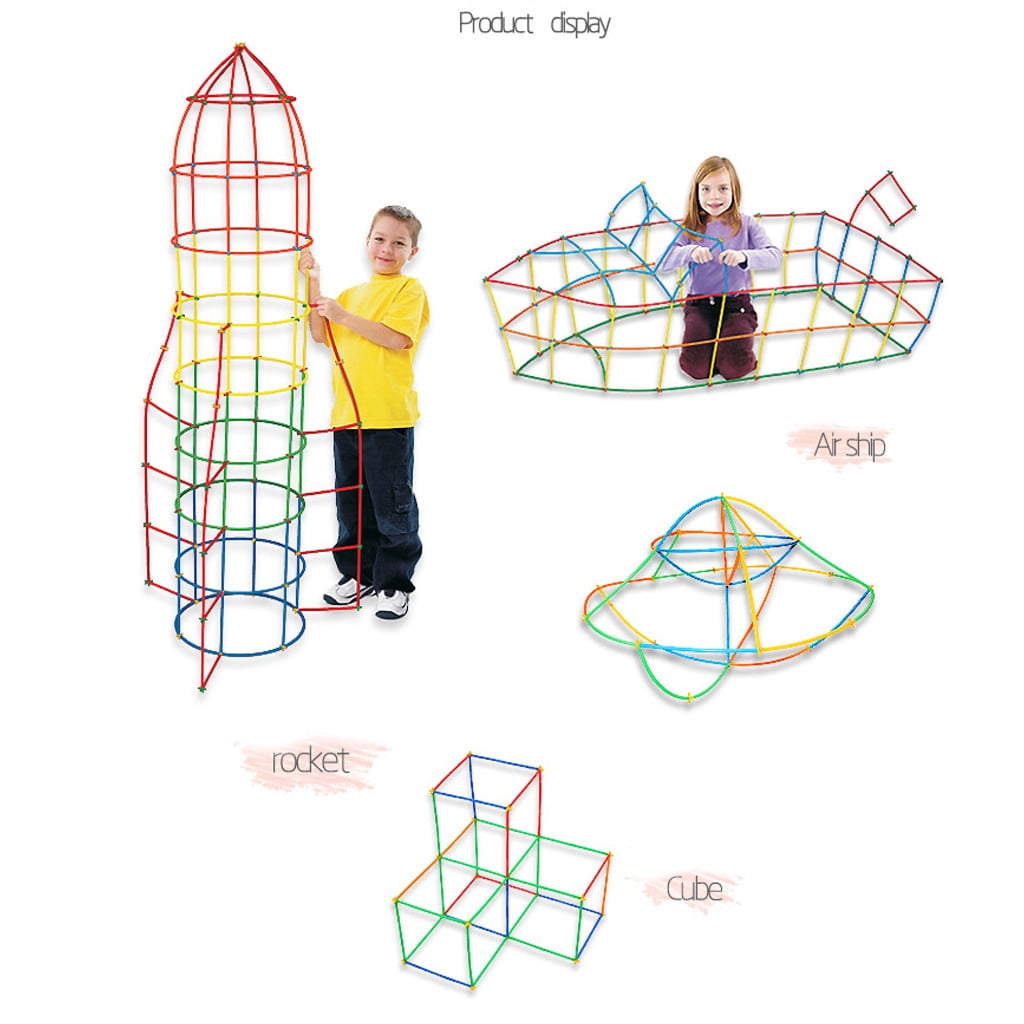 Fridja 4D Pipe Building Blocks For Children DIY Assembling ...