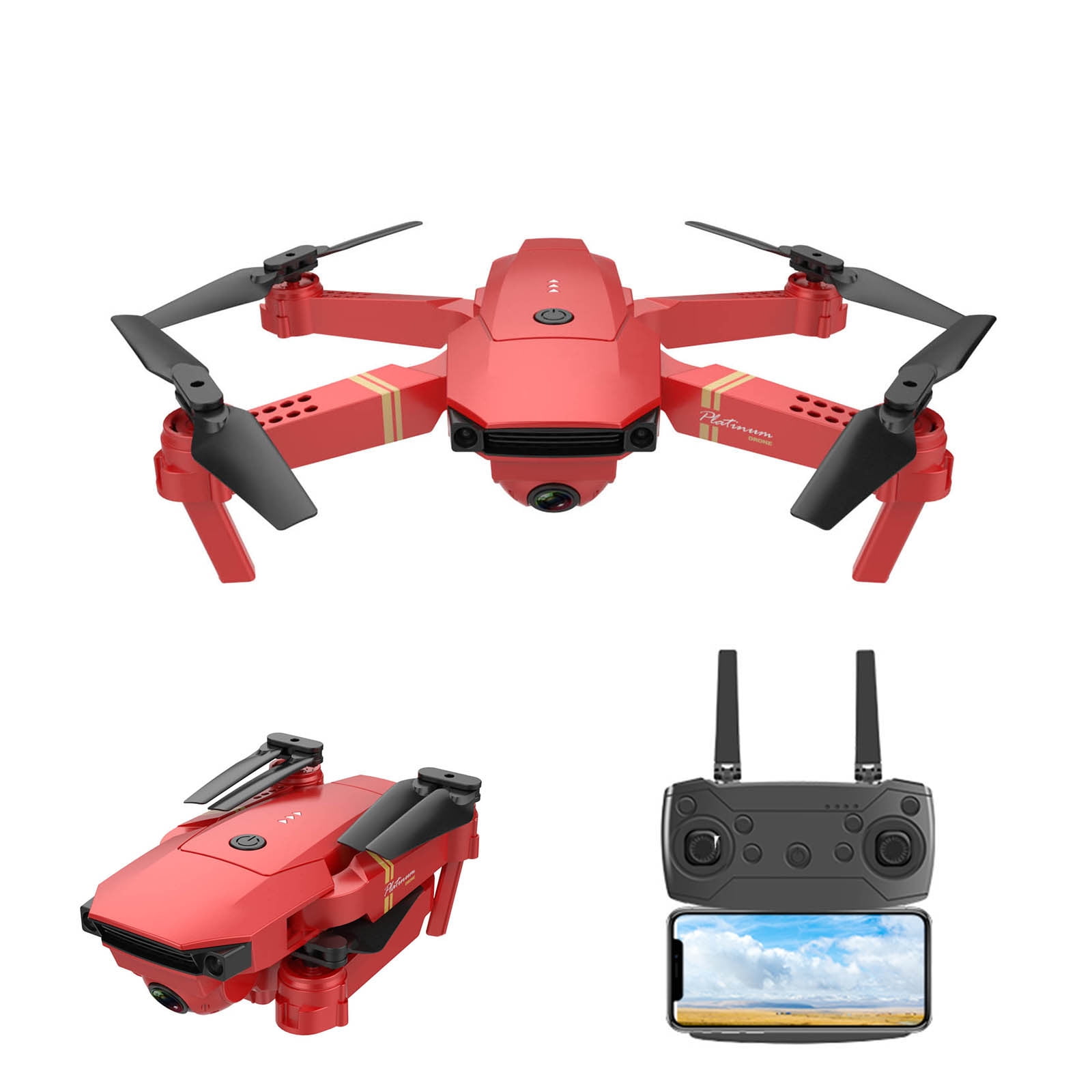 Fridja 4K E58 Mini Drone Foldable Altitude Hold Quadcopter Drones WIFI FPV Hight Hold